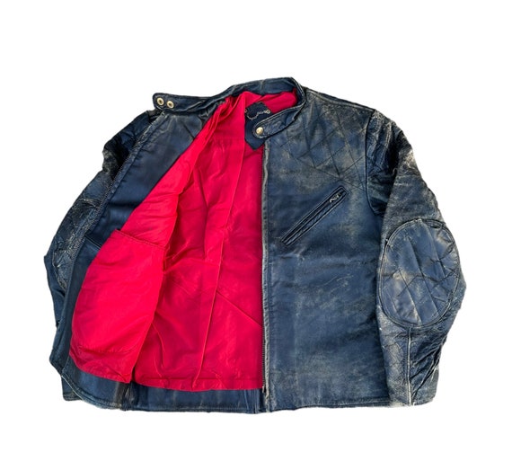 super rare !! Vintage 50s Rockabilly leather jacket z… - Gem