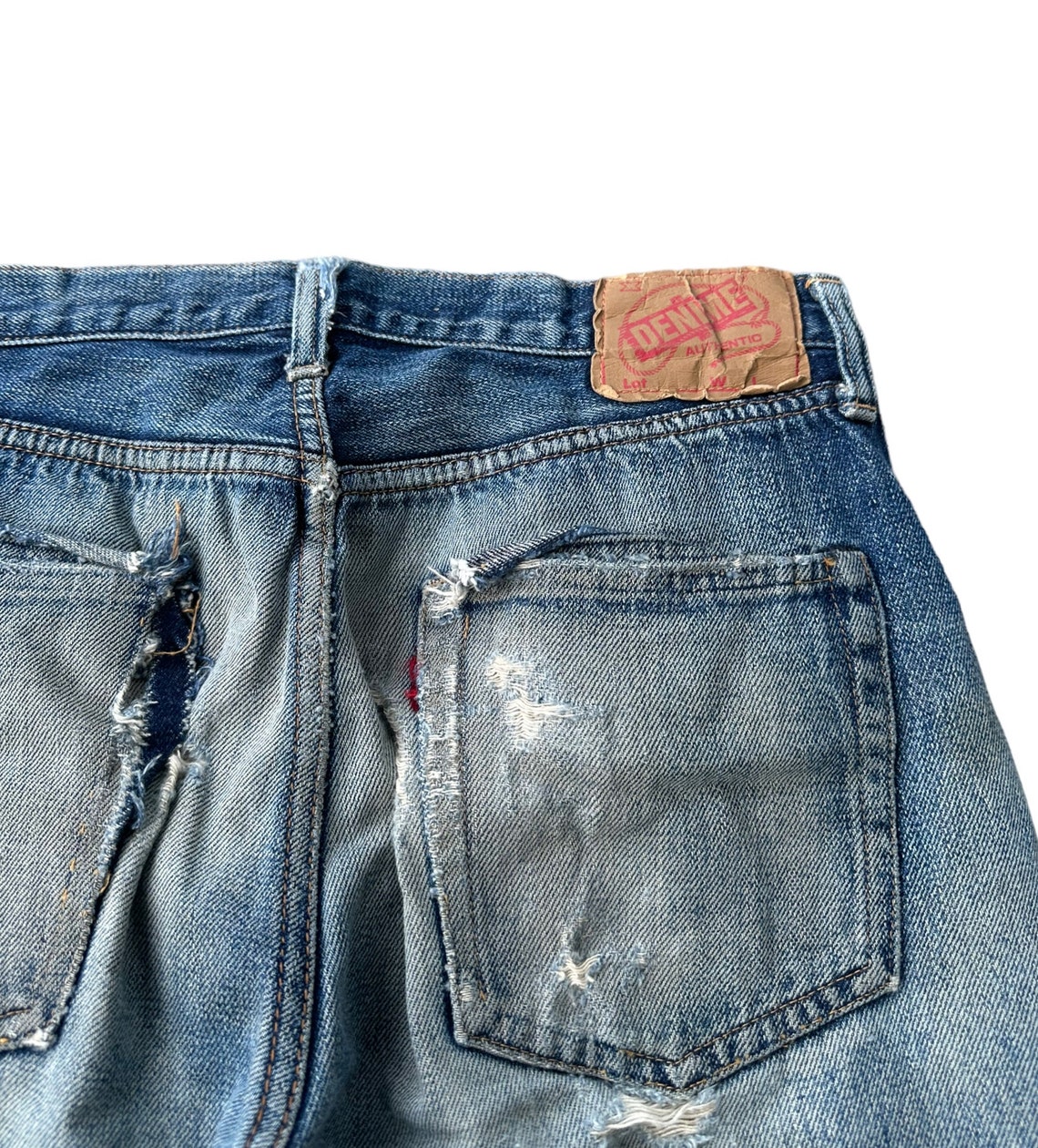 Vintage Denime Rusty Wash Selvedge Denim Jeans - Etsy