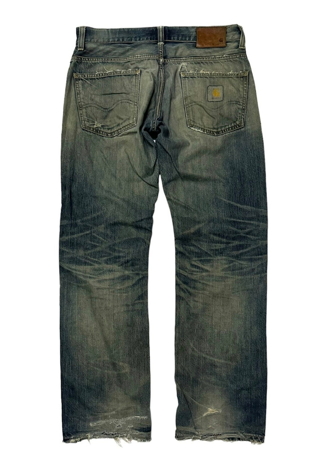 Vintage Carhartt Rusty Wash Distressed Denim Jeans - Etsy