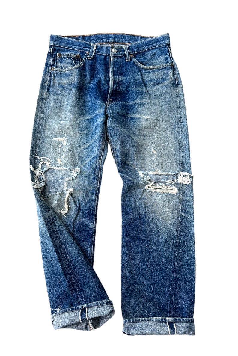 Vintage Denime Rusty Wash Selvedge Denim Jeans - Etsy