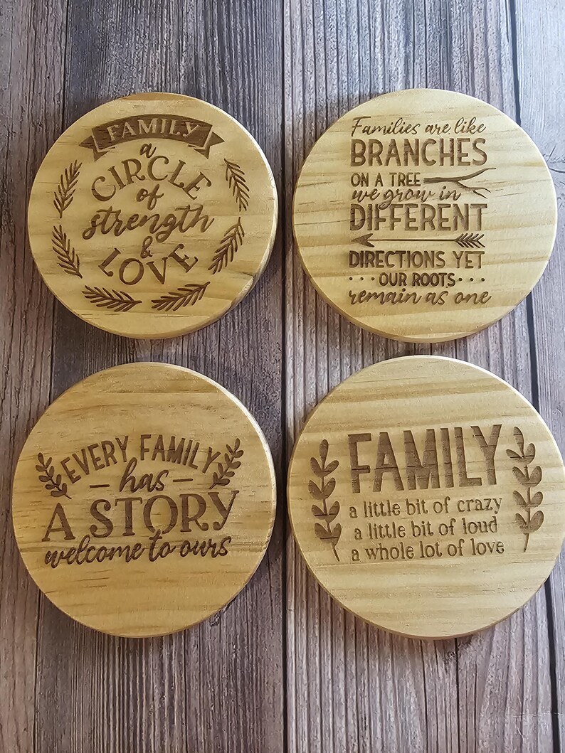 Wooden Drink Coasters - Etsy
