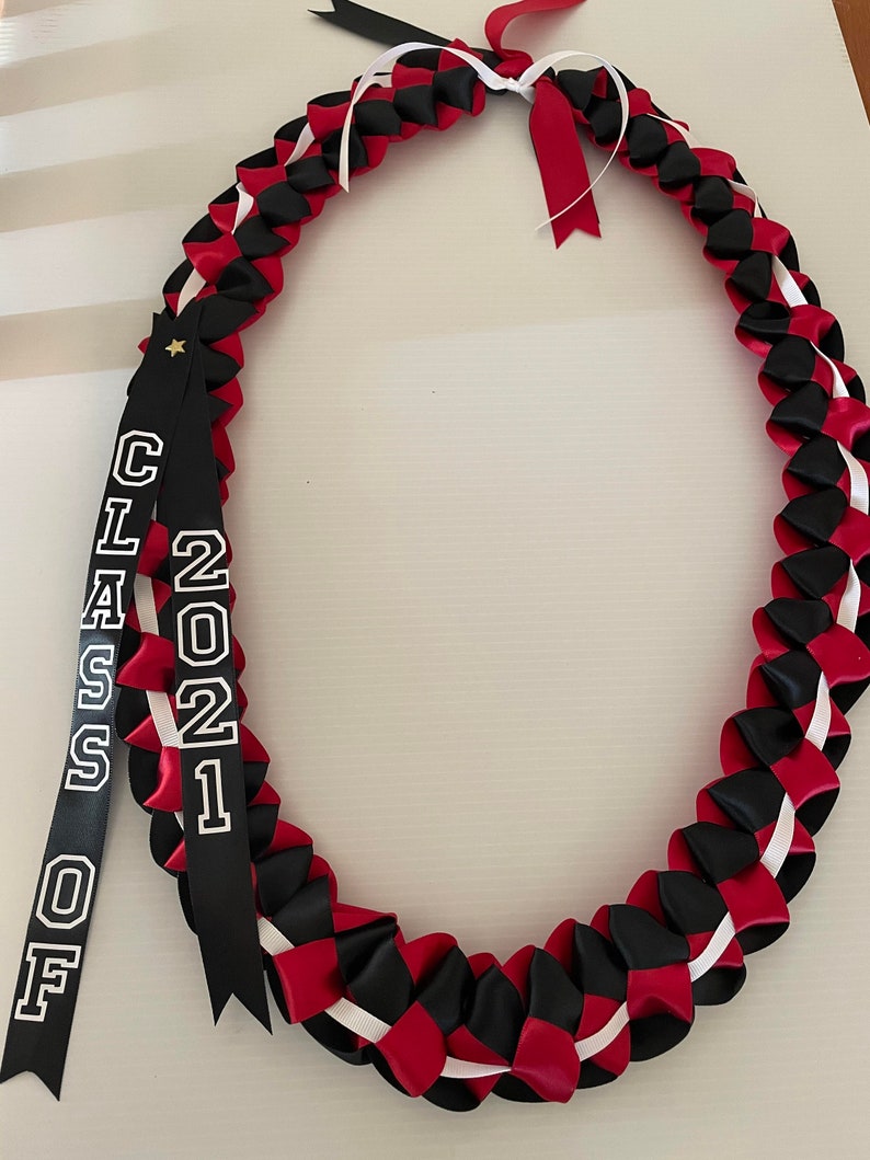 Customized Satin Graduation Lei - Etsy