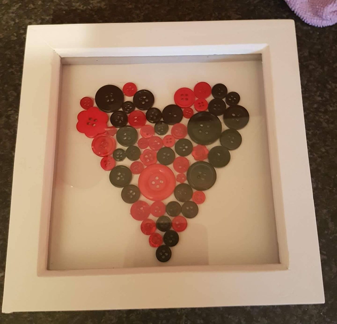 Love Heart Button Picture - Etsy