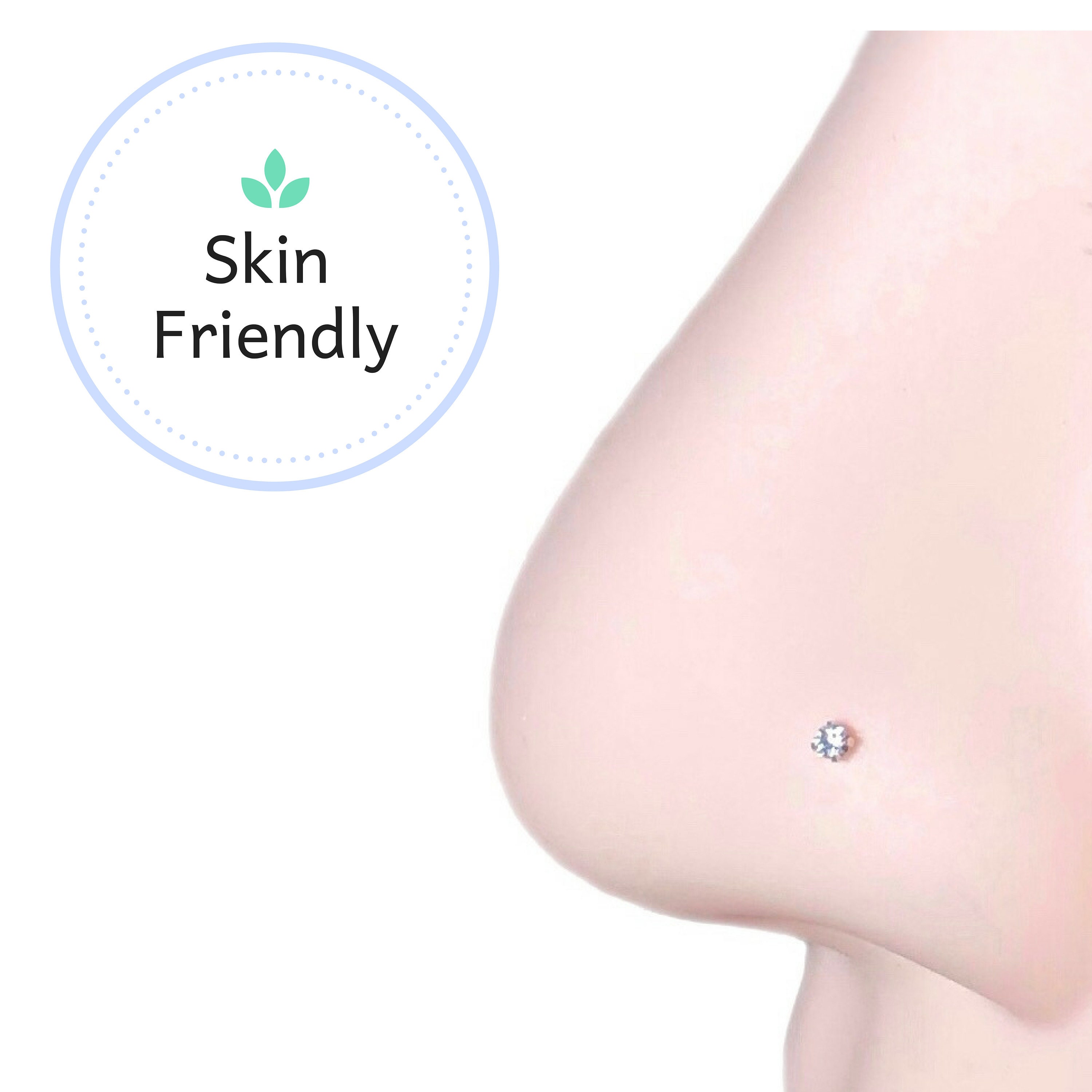 24K TINY Nose Stud, Diamond Nose Stud, Micro Nose Stud, Gold Nose Stud ...