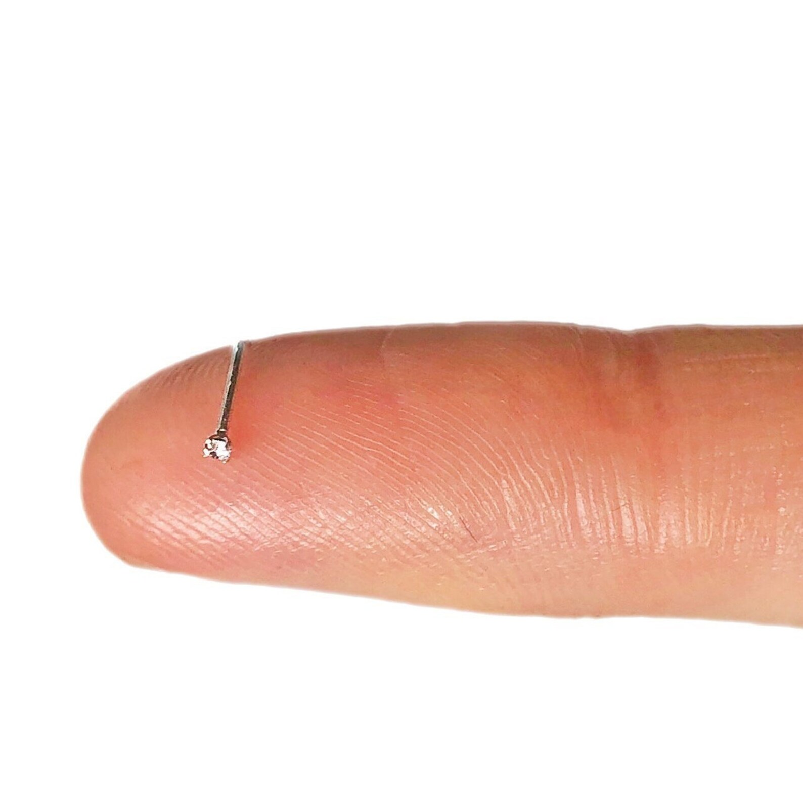 TINY Nose Stud Micro Nose Ring Stud Nose Rings Diamond Nose - Etsy