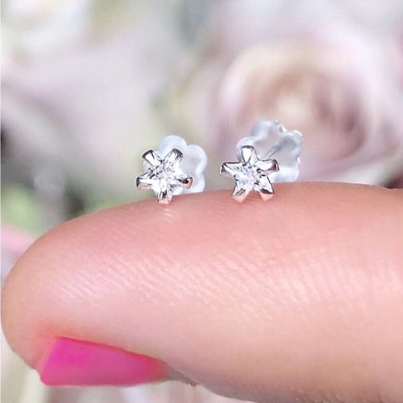 Small Stud Earrings Tiny Stud Earrings Small Silver Stud | Etsy
