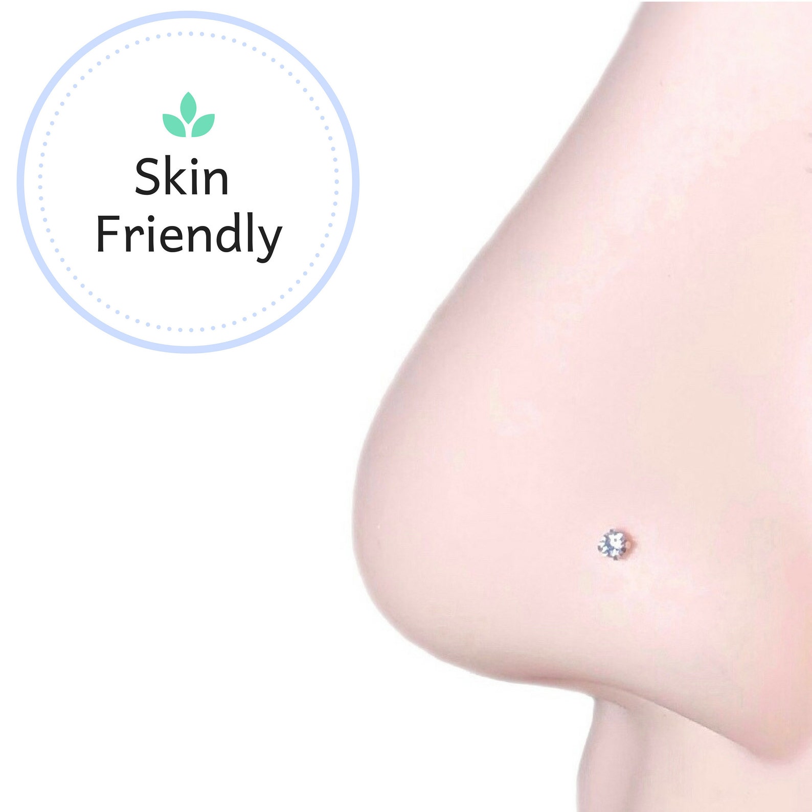 22G TINY Nose Studs 1mm Nose Ring in Gold or Sterling Silver Ball End Nose Ring 22g Nose Bone ...