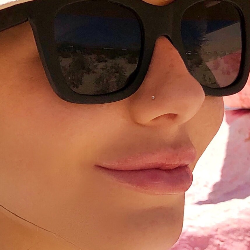 24K Teeny Tiny 1mm Nose Stud Gold Diamond Small Nose Ring | Etsy