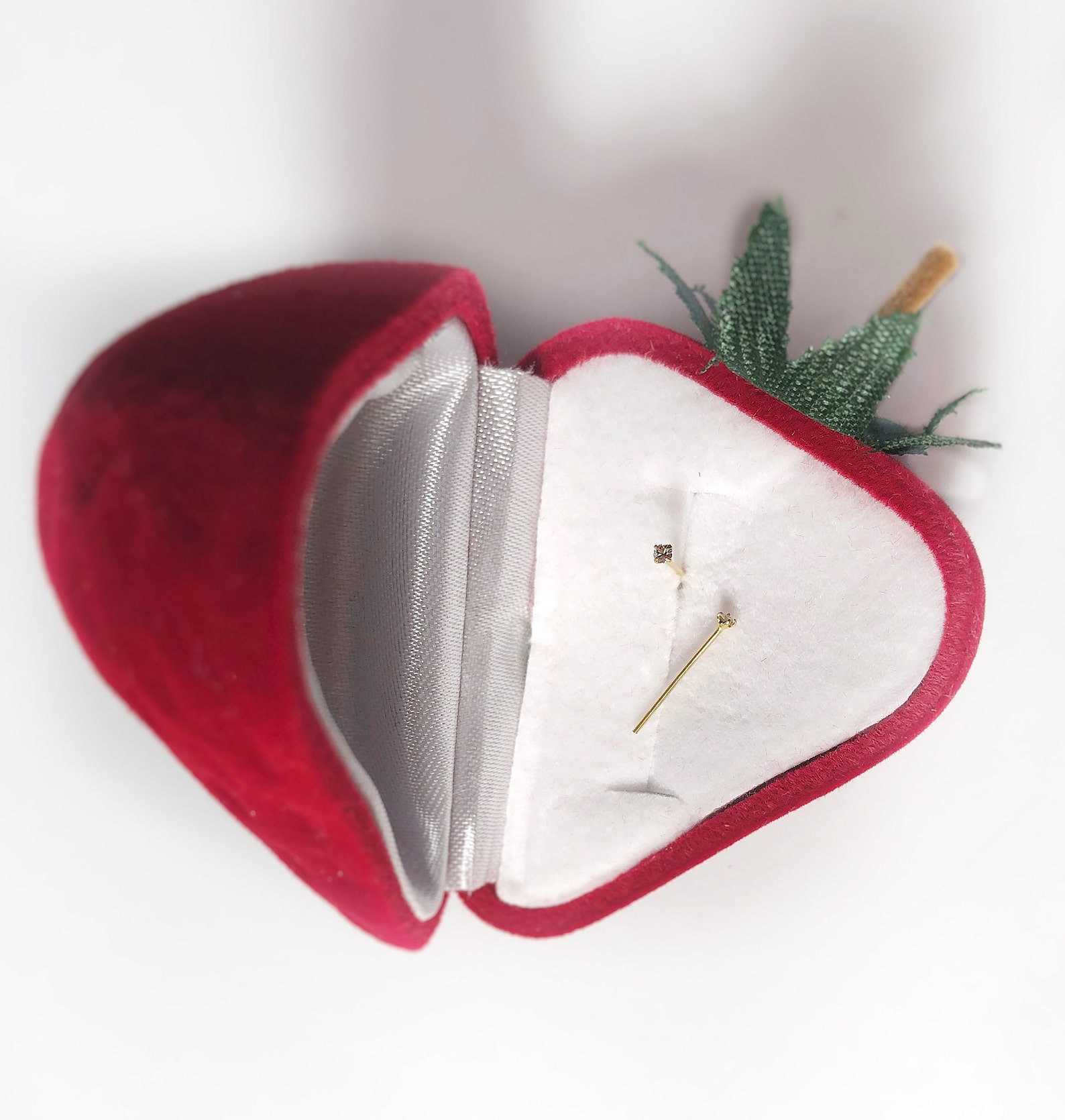 24K Tiny Gold Nose Stud Diamond Nose Stud Gold Nose Ring - Etsy