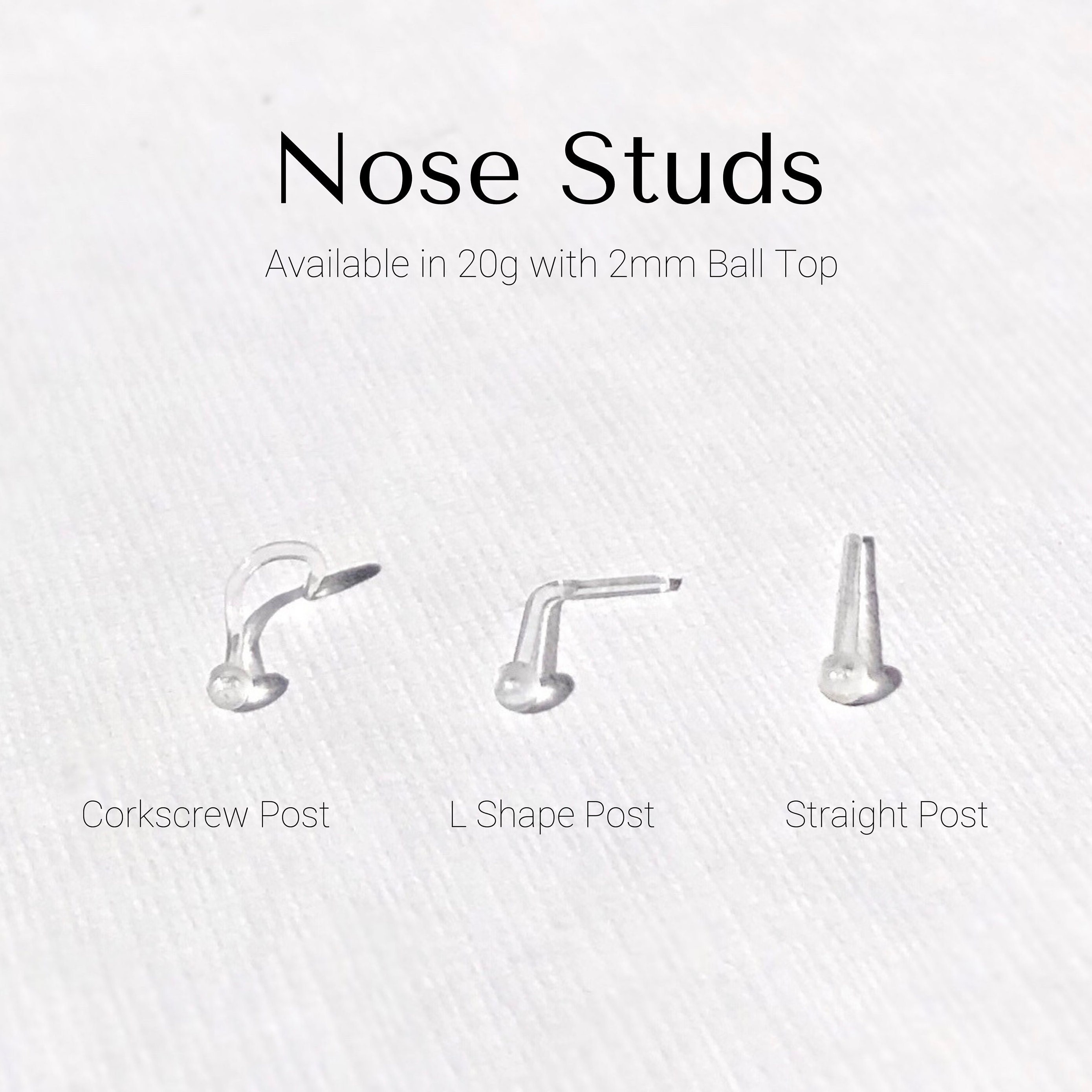 18g Nose Ring MODRSA Clear Nose Studs Clear Nose Rings For Work Plastic ...