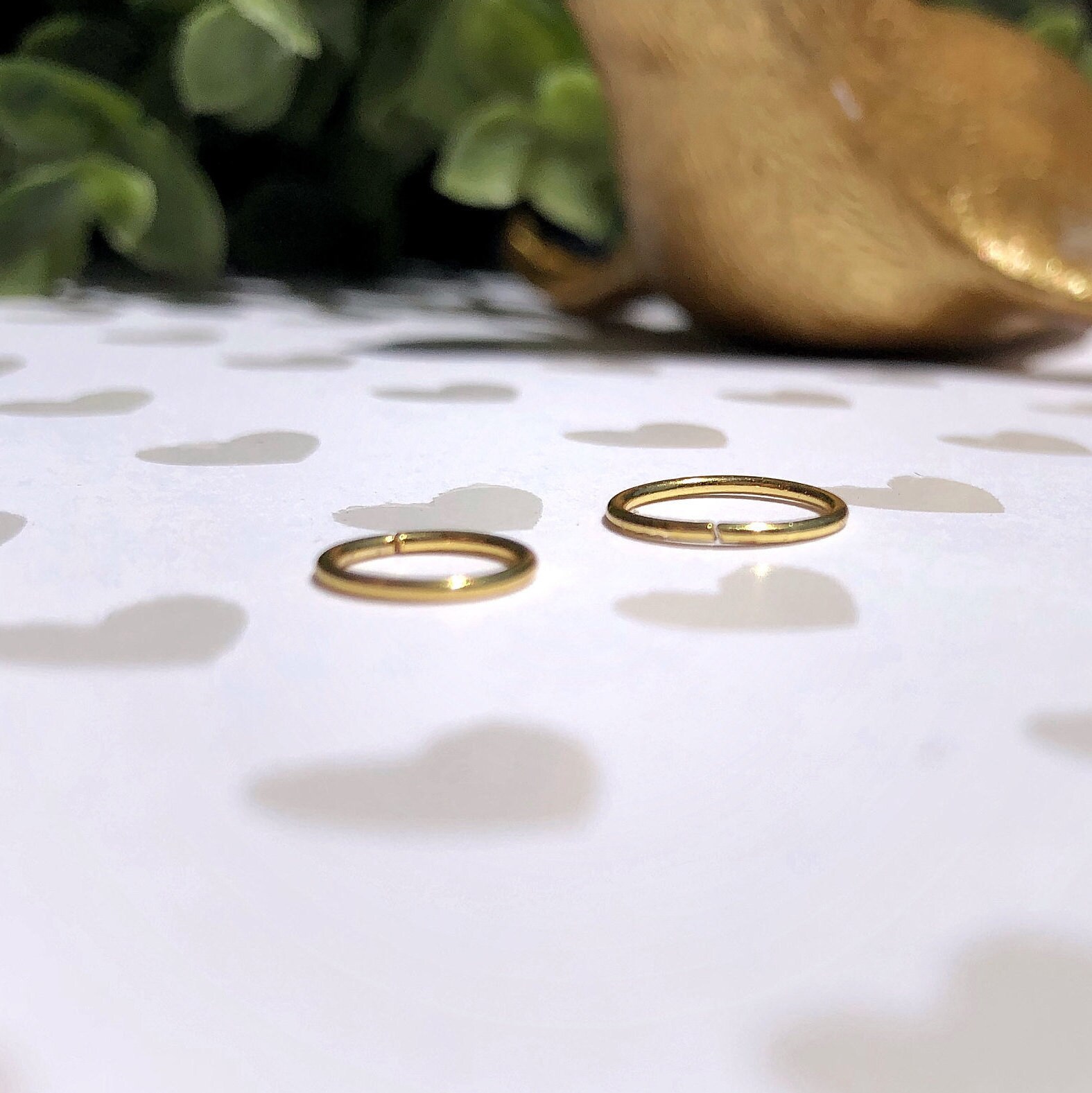 18K 20g Nose Ring Seamless Nose Ring Gold Seamless Nose - Etsy