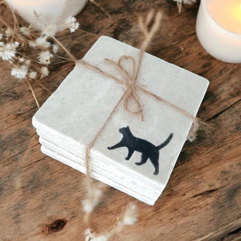 Cat Coasters - Etsy