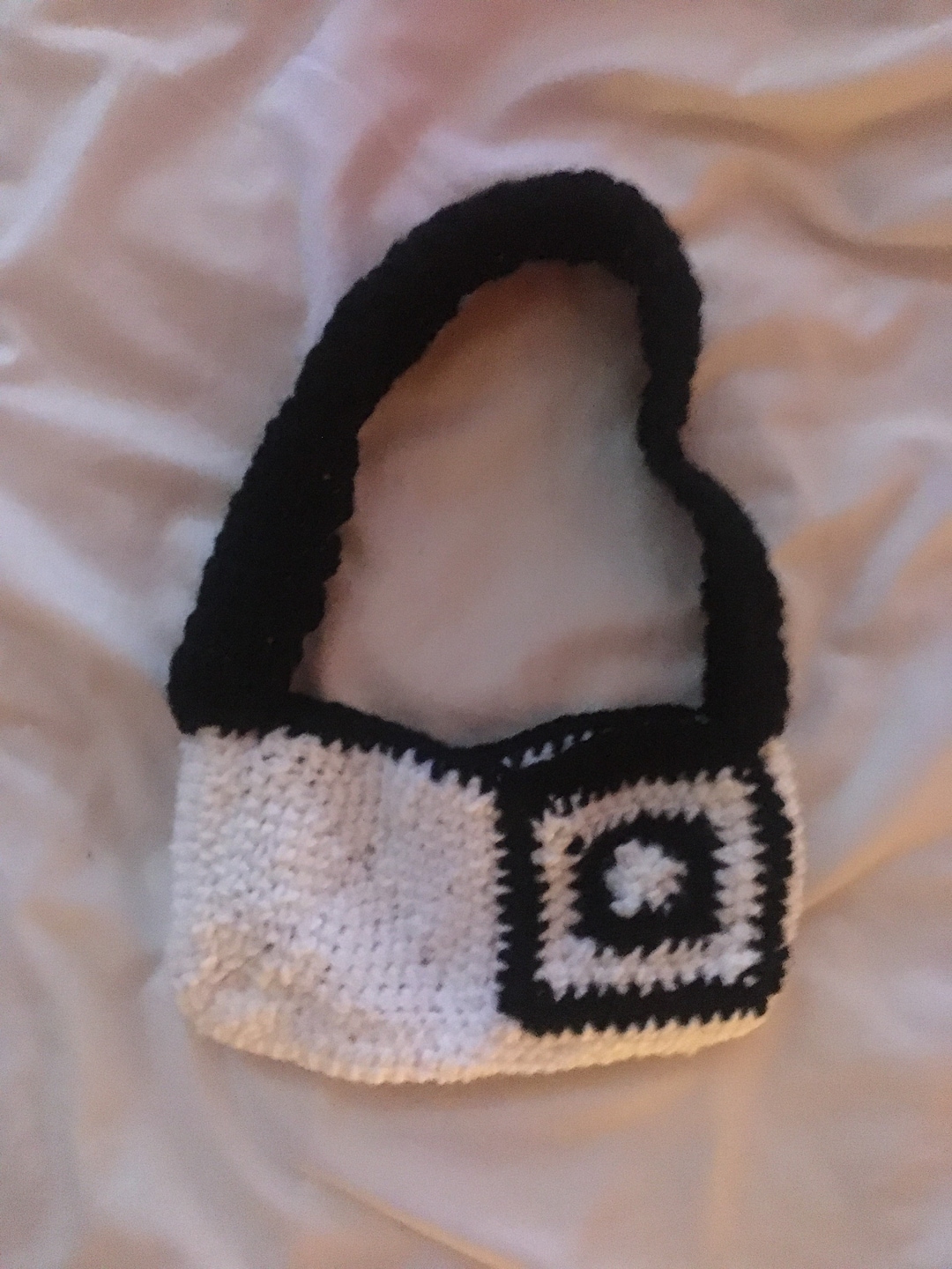 Y2K Crochet Shoulder Bag, Crochet Bag, Shoulder Bag, Baguette Bag - Etsy