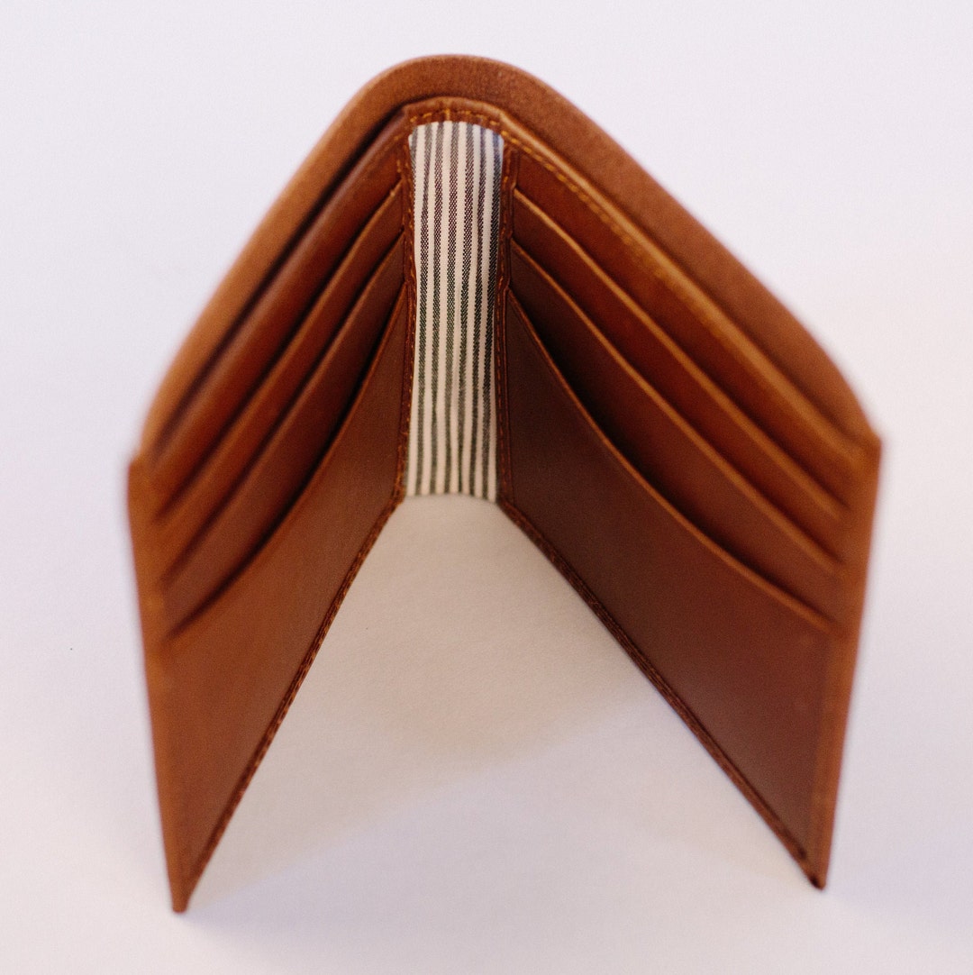 Minimalist Full Grain Bi-fold Wallet - Etsy