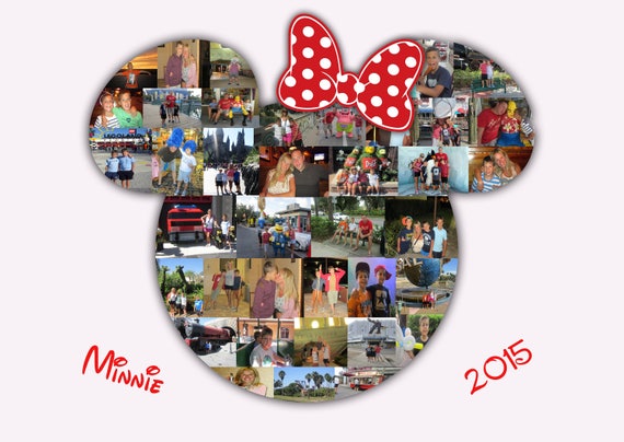 Customised Minnie Mouse Photo Collage Florida Memories - Etsy