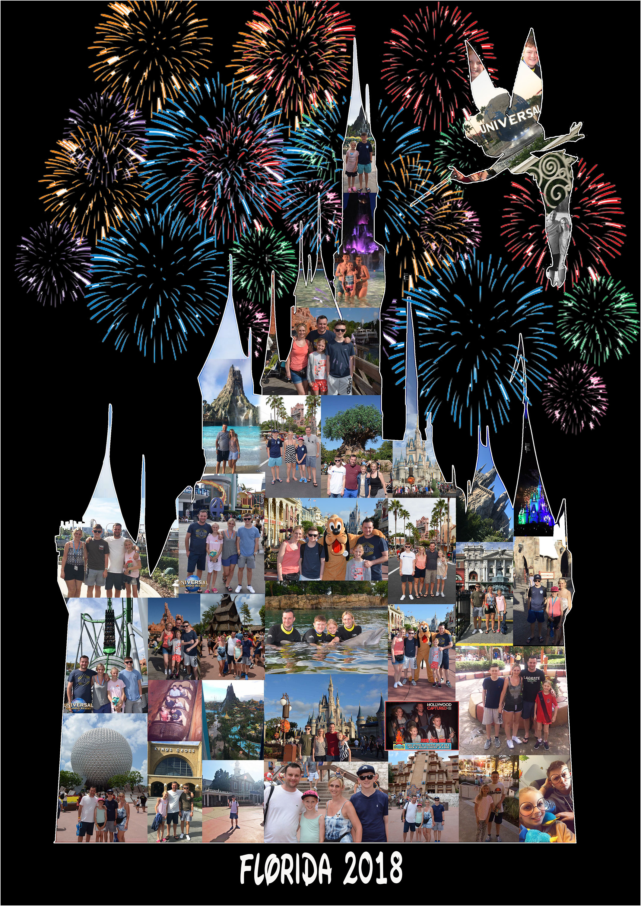 Castillo de collage de fotos de Disney - Etsy México