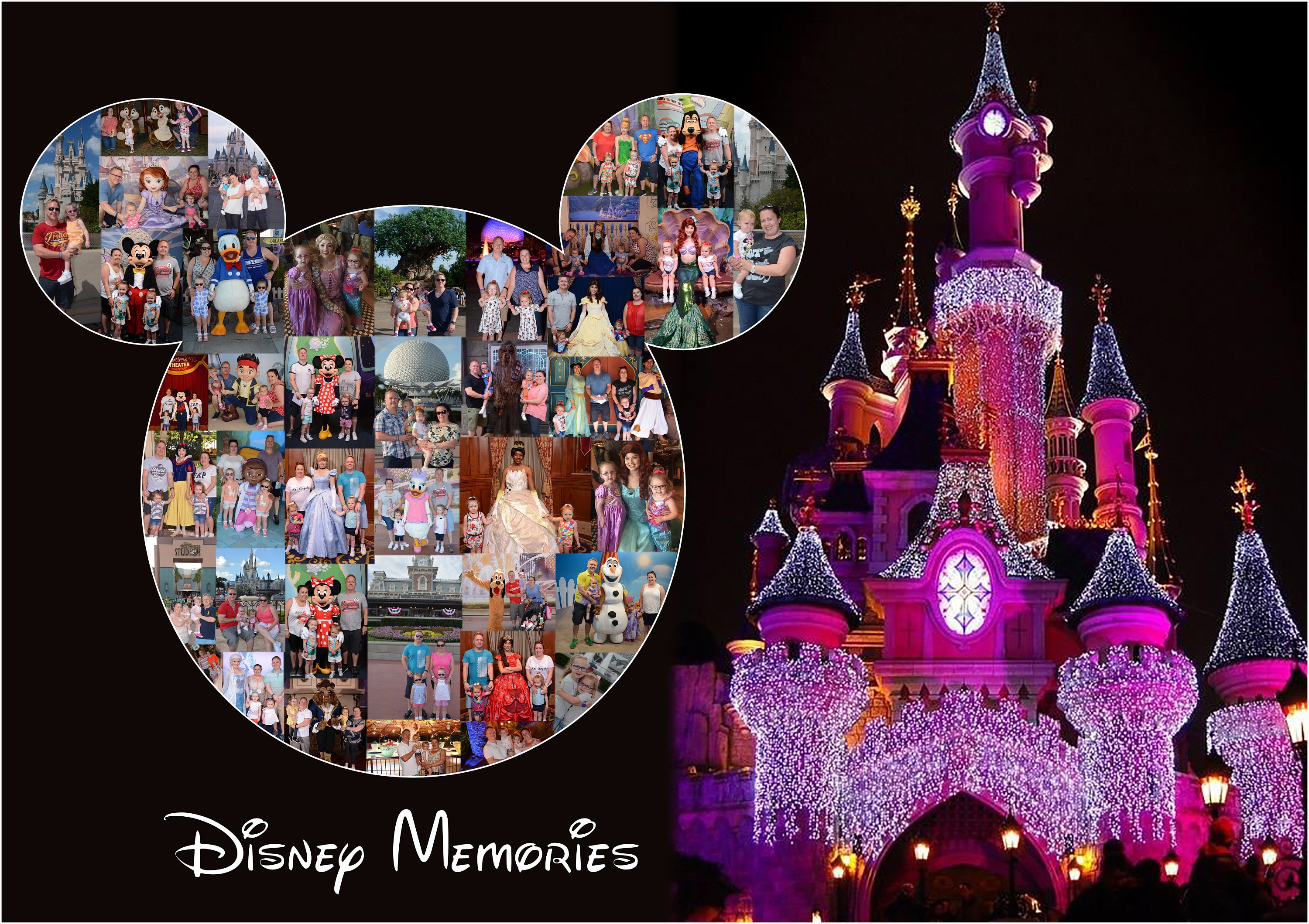 Disney Background Collage