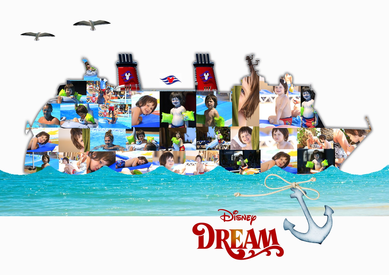 Customised Cruise Ship Photo Collage Florida Memories Personalised ...