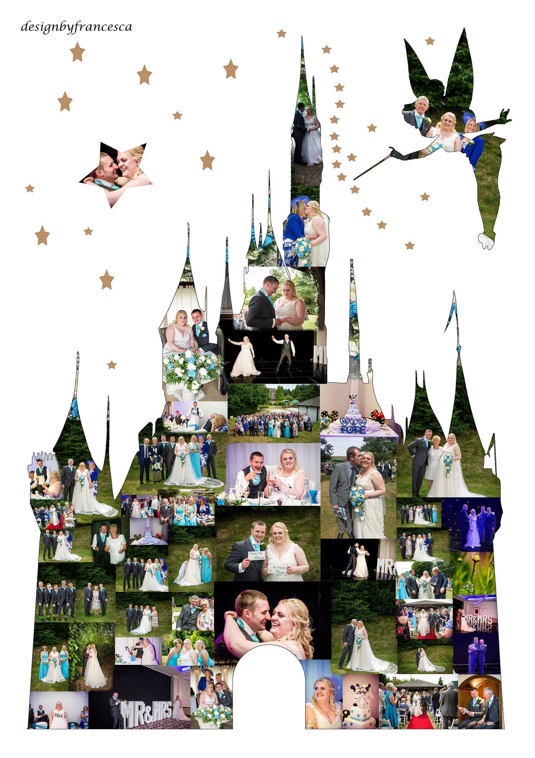 Disney Photo Collage Castle - Etsy UK