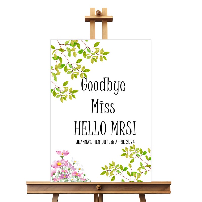 Goodbye Miss Hello Mrs - Etsy