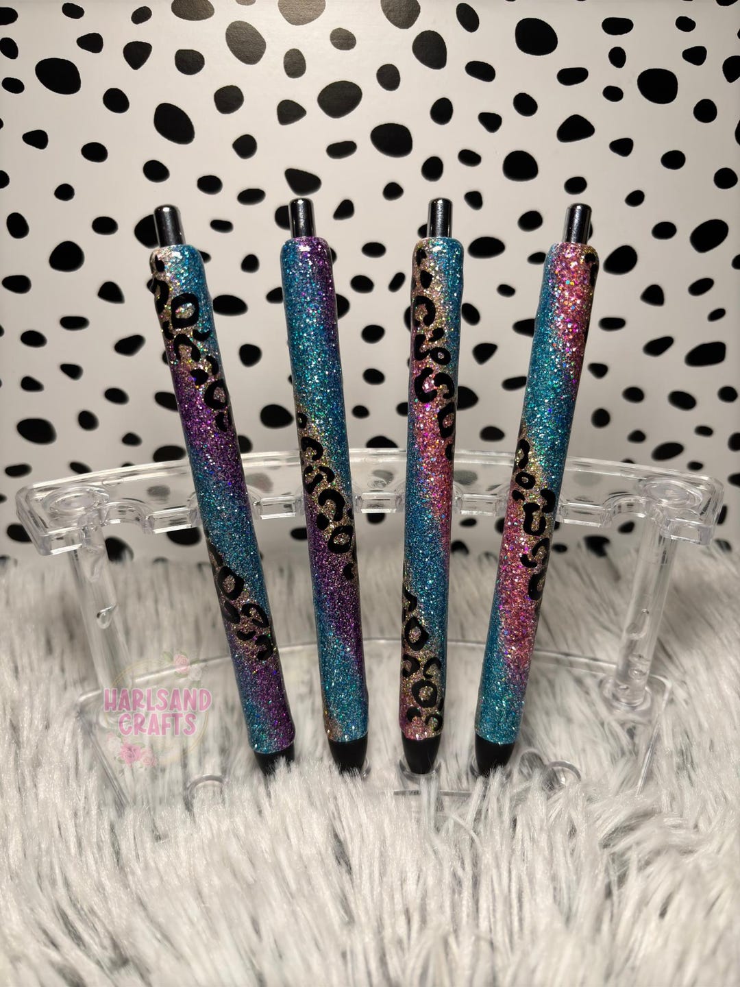 Gypsy Leopard Glitter Epoxy Pens Leopard Print Pen Customized Gift ...