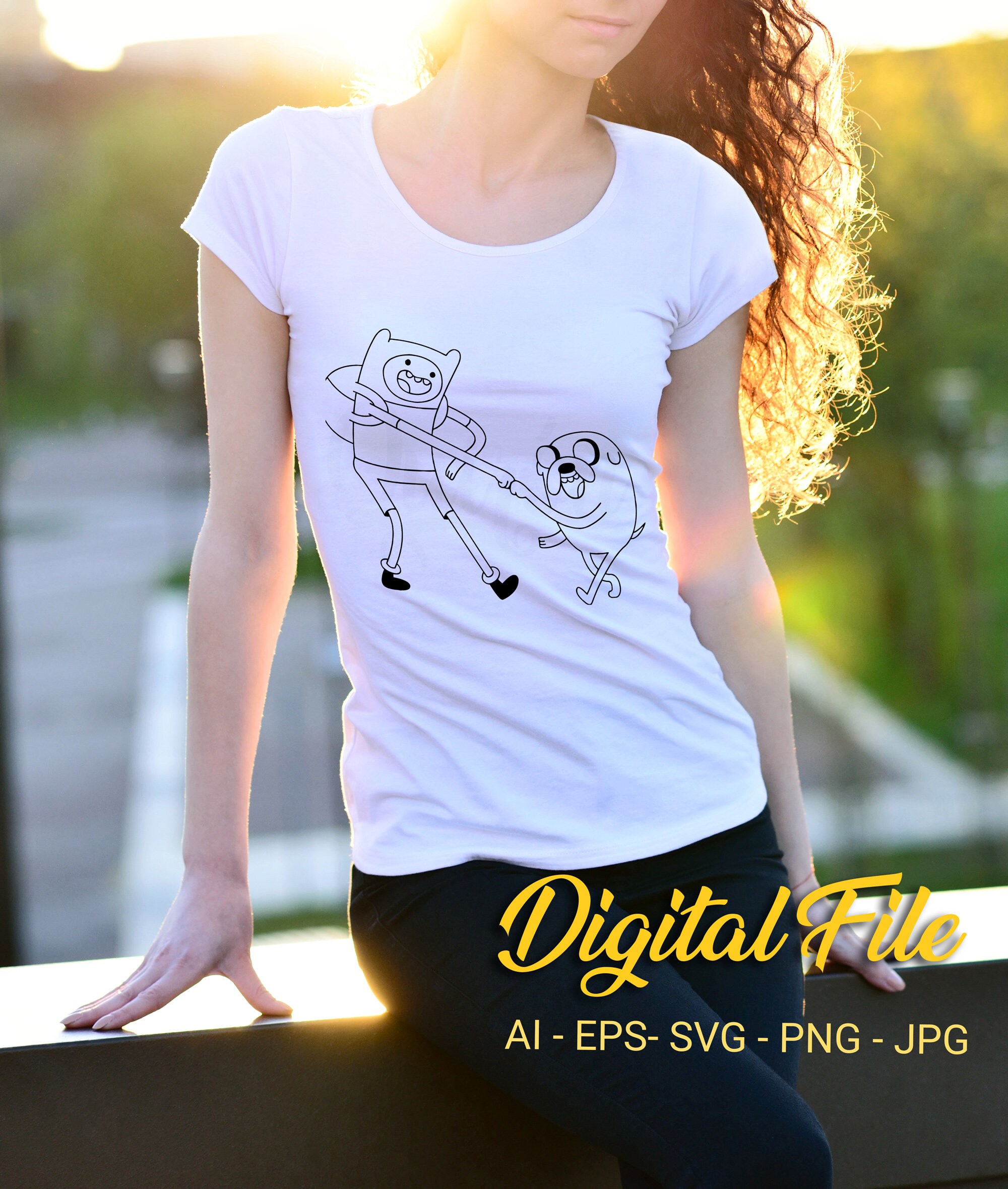 Finn and Jake SVG, Cutting File for Plotter or Cnc Router, Adventure ...