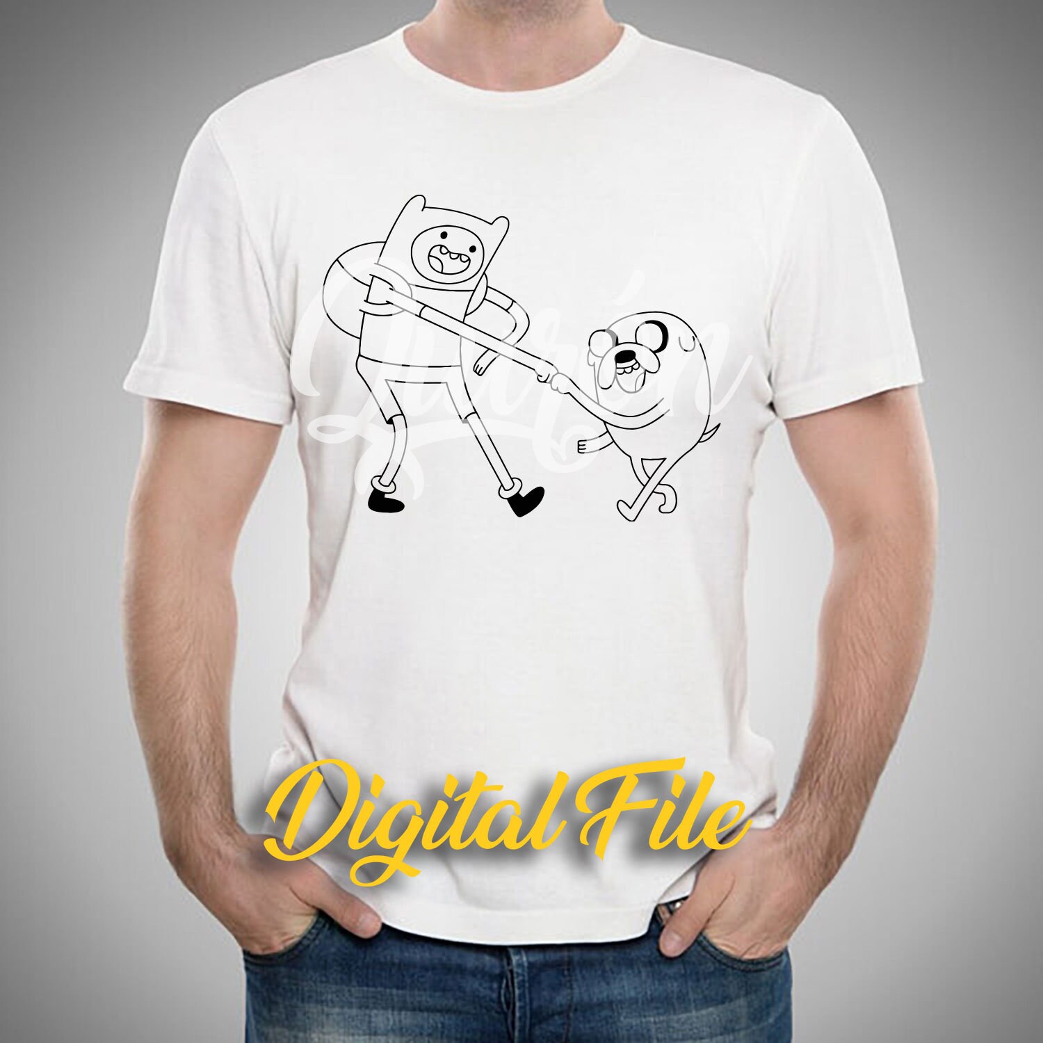 Finn and Jake SVG, Cutting File for Plotter or Cnc Router, Adventure ...