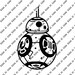 Cutting File Star Wars BB8, in Jpg Png SVG, DXF, EPS, for Cricut ...
