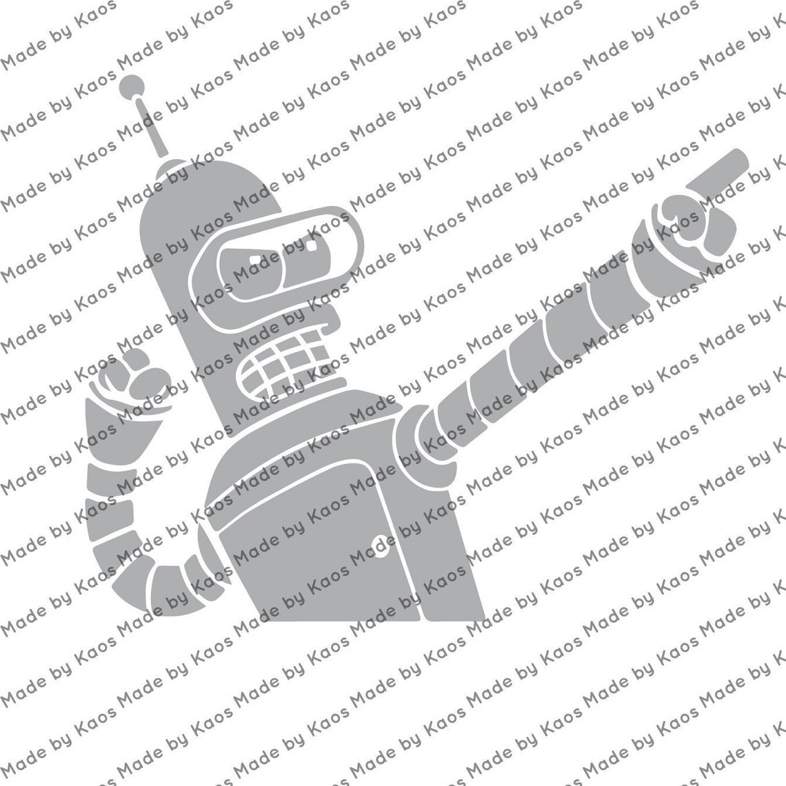 Bender De Futurama, in Jpg Png SVG, DXF, EPS, for Cricut & Silhouette ...