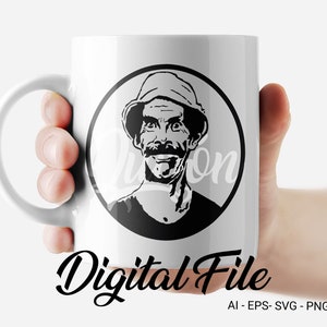 Don Ramon Digital File, in Ai, Jpg Png SVG, EPS, for Silhouette ...