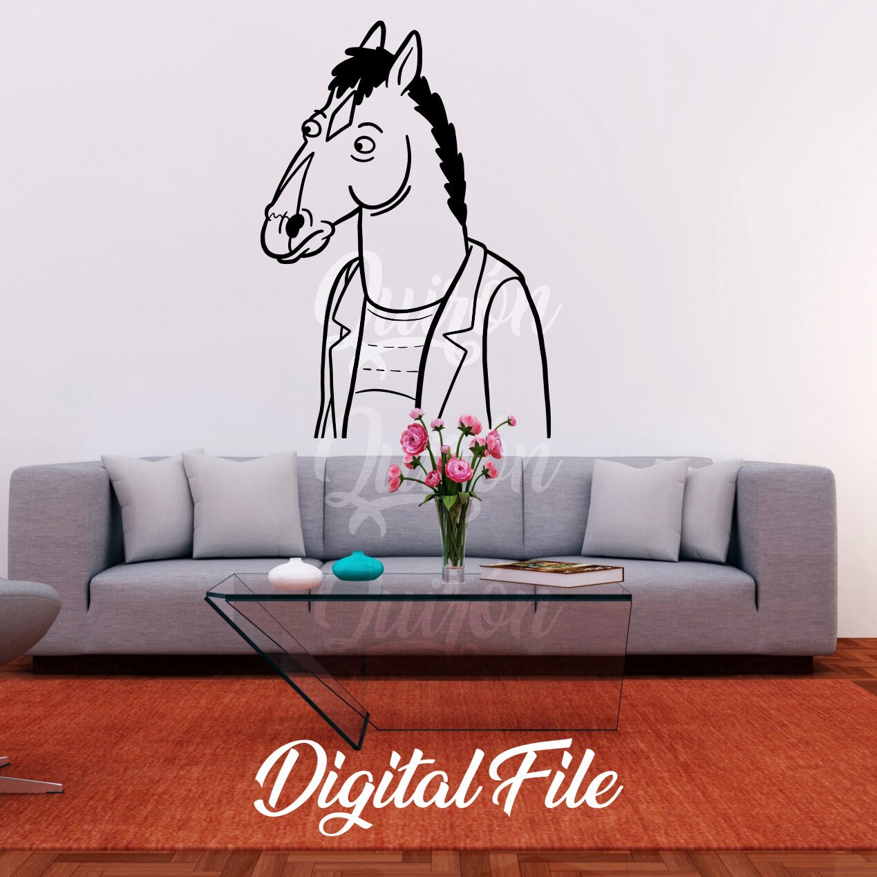 Bojack Horseman Digital File for Cutting Plotter Cnc Router - Etsy