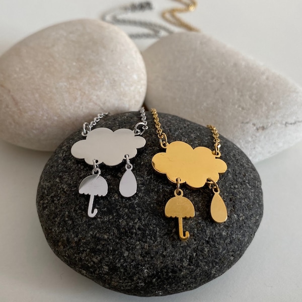 Rain Necklace - Etsy