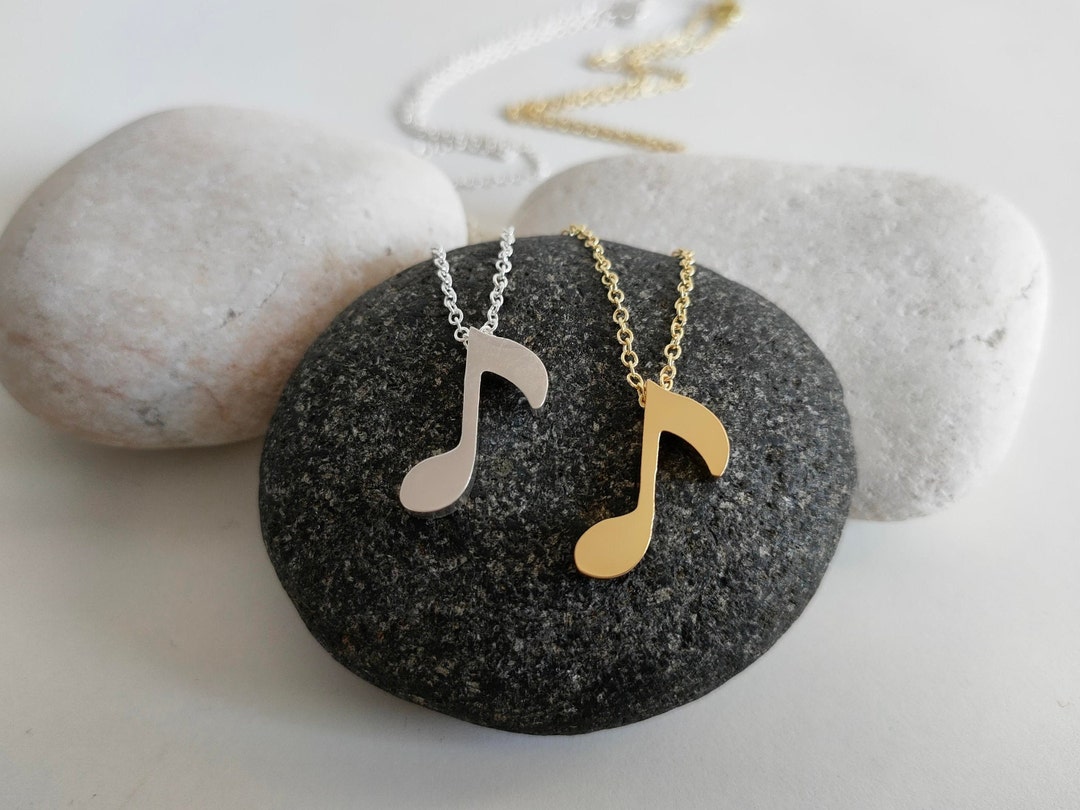 Music Note Necklace | Music Jewelry | Best Friend Gift | Musician Gift ...
