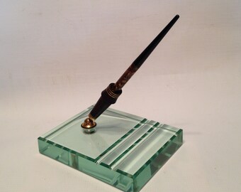 Glass Quill Holder - Etsy
