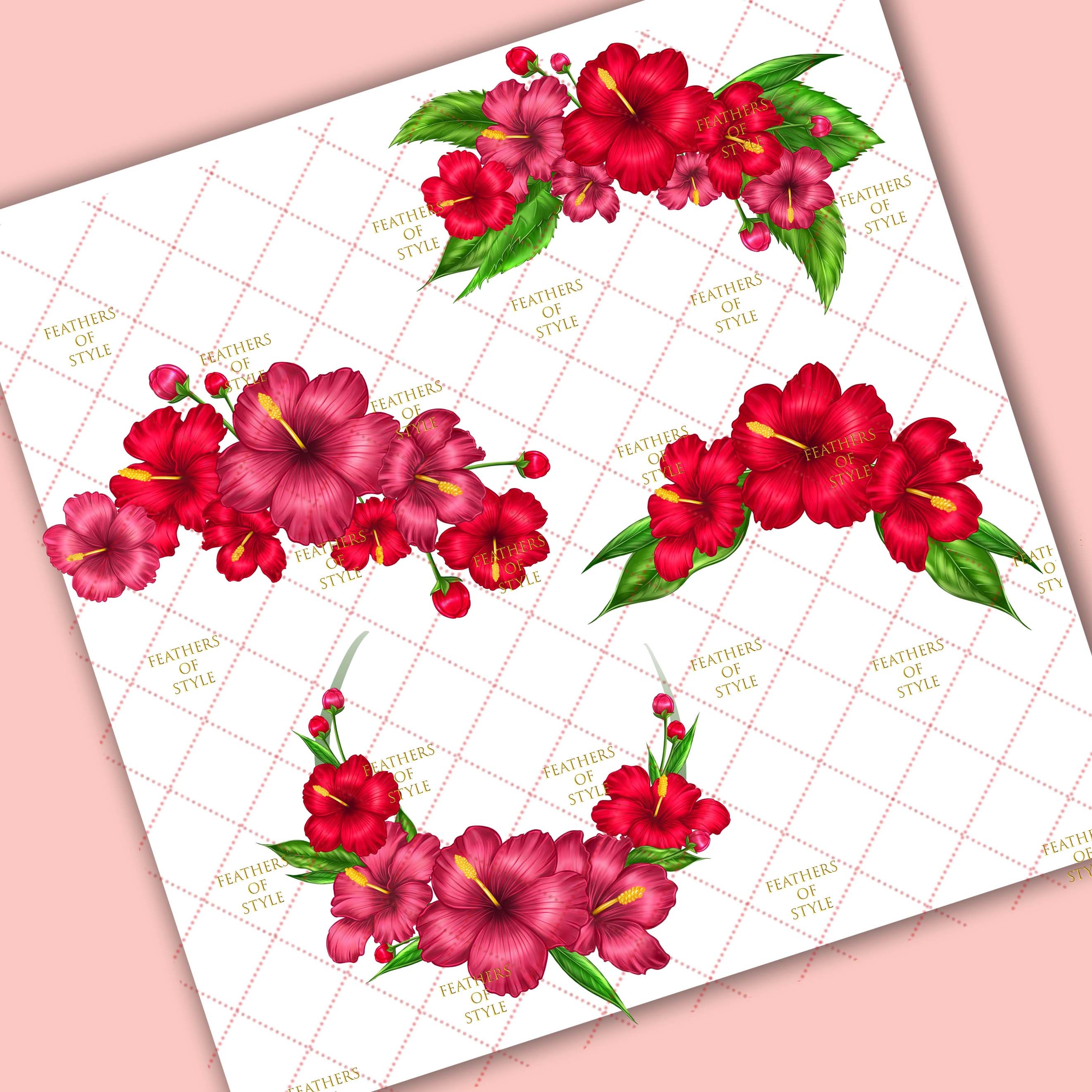 Floral Clipart Flower Clipart Summer Clipart Lilies - Etsy