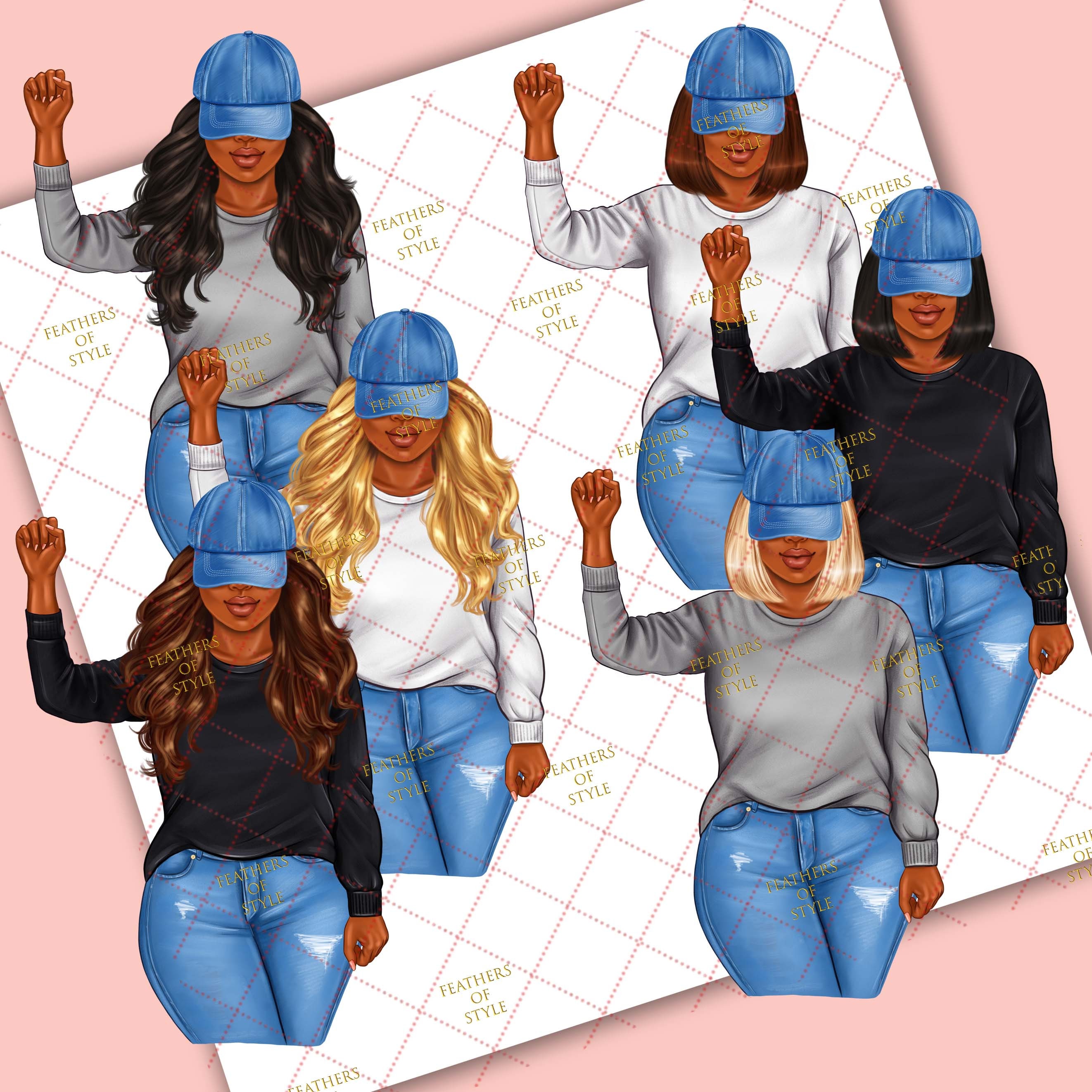 Juneteenth Clipart, Black Lives Matter Clipart, Power Girl Clipart ...