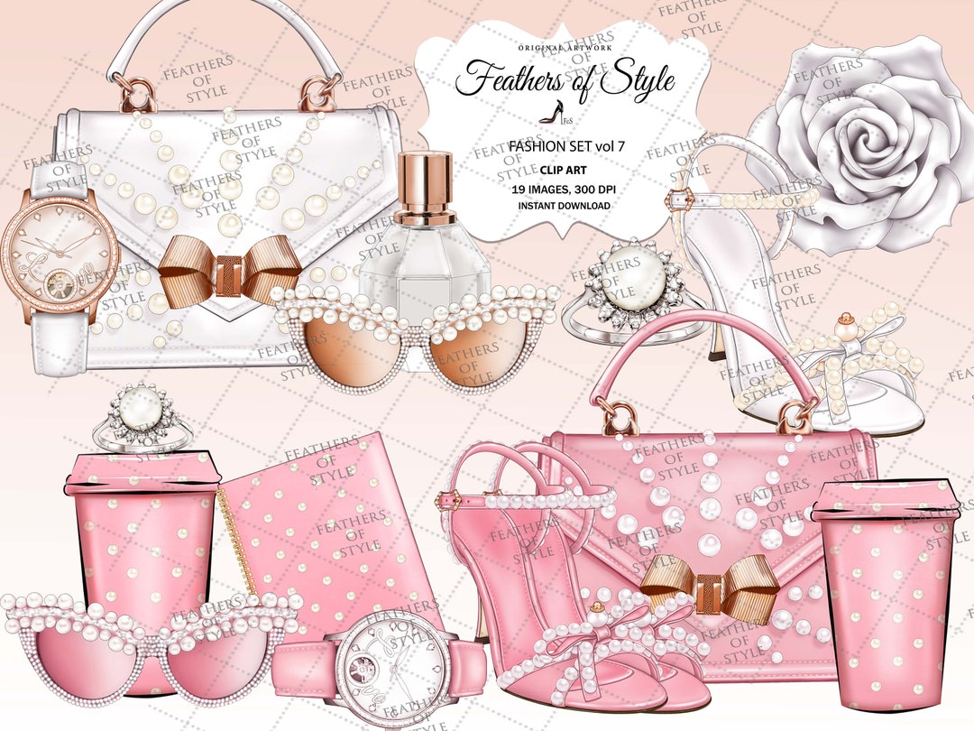 Fashion Accessories Clipart, Fashion Clipart, Fashion Illustration ...
