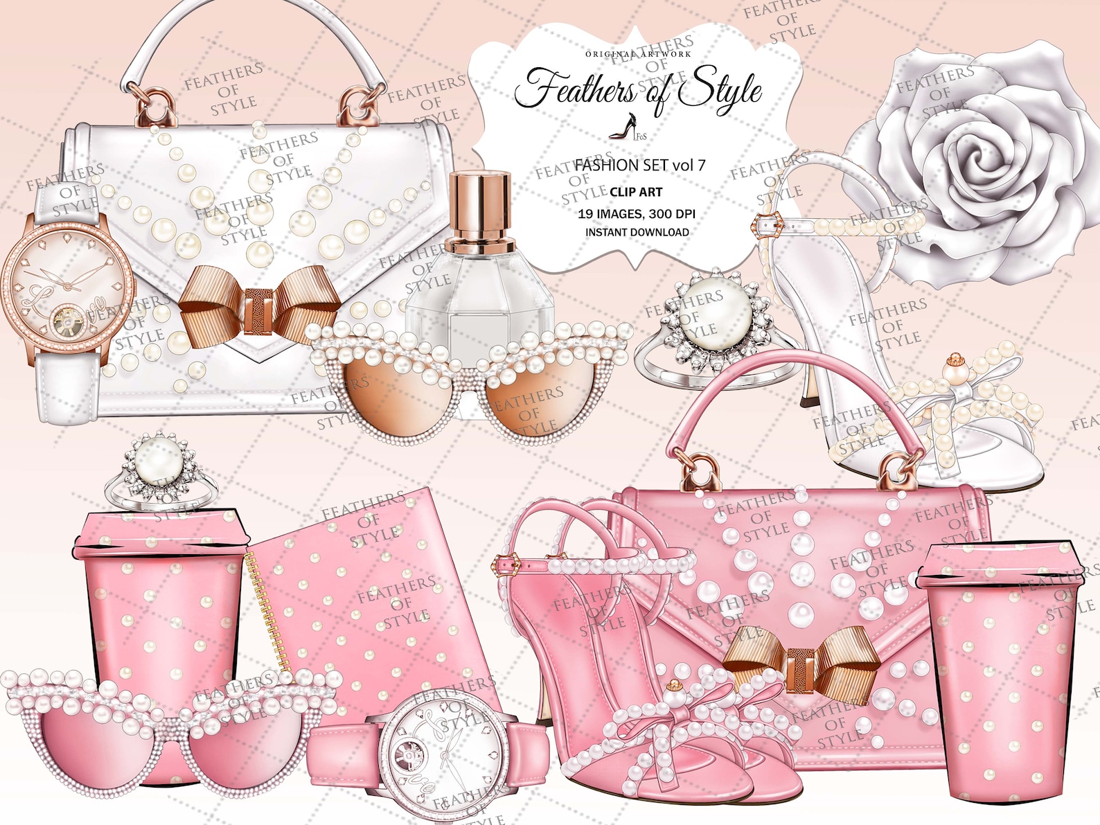 Fashion Accessories Clipart Fashion Clipart Fashion - Etsy