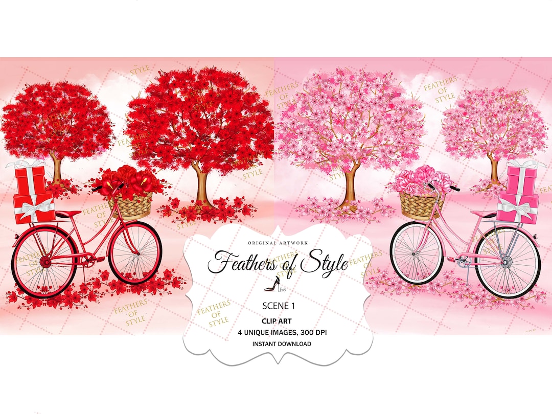 Spring Background Scene, Spring Illustration, Promenade Scene ...