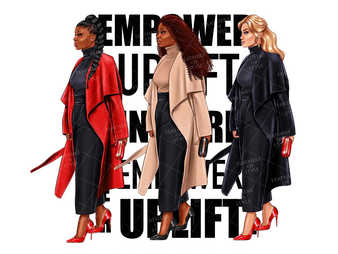 Winter Girl Clipart, Autumn Girl Clipart, Fashion Clipart, Fashion Girl ...