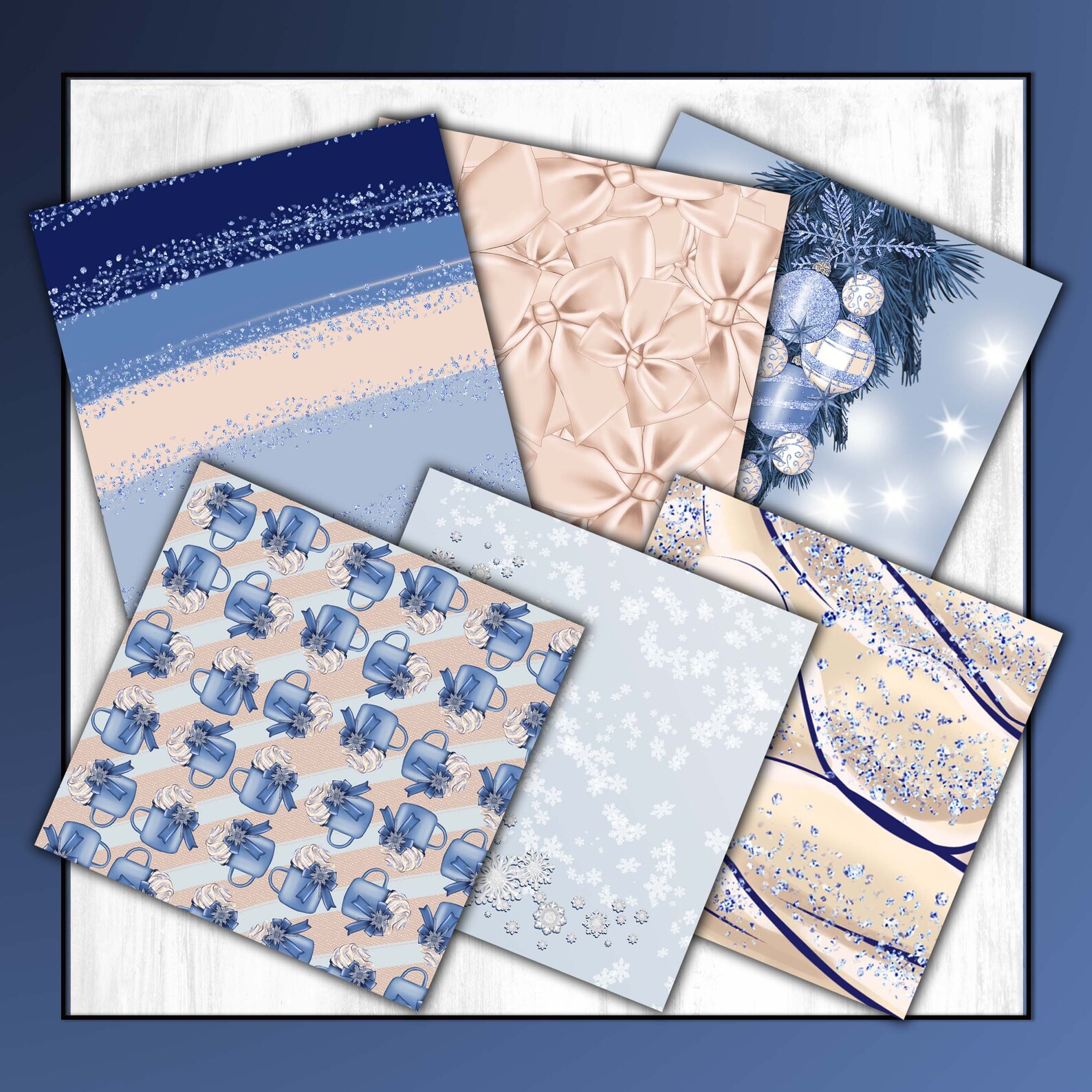 Winter Papers Winter Digital Papers Winter Patterns Winter | Etsy