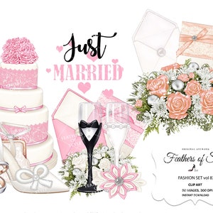 Wedding Accessories Clipart, Wedding Clipart, Marriage Clipart, Fashion ...