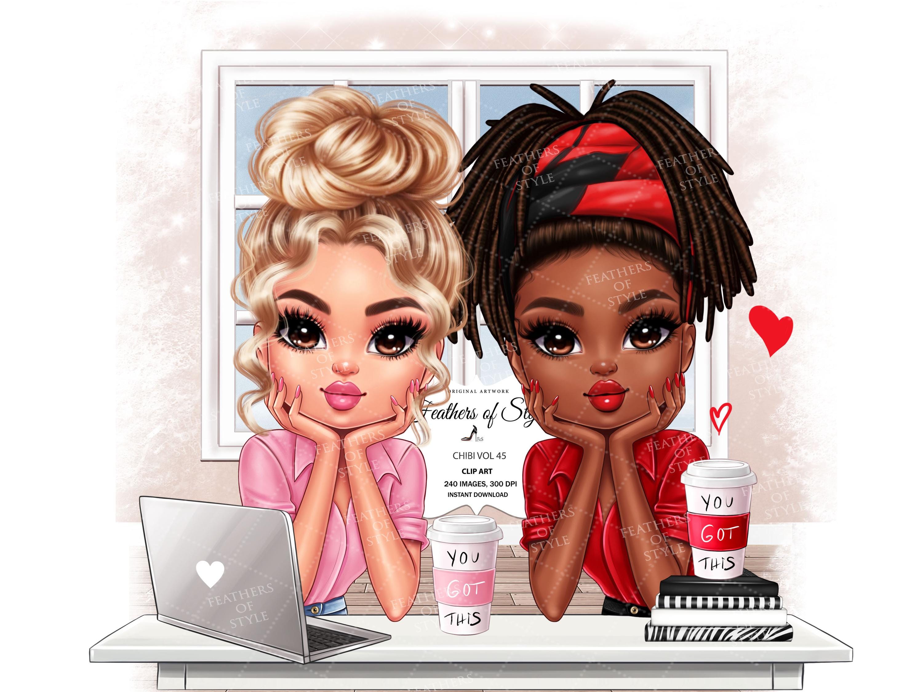 Chibi Doll Clipart, Business Chibi Doll Png, Chibi Girl Clipart, Boss ...