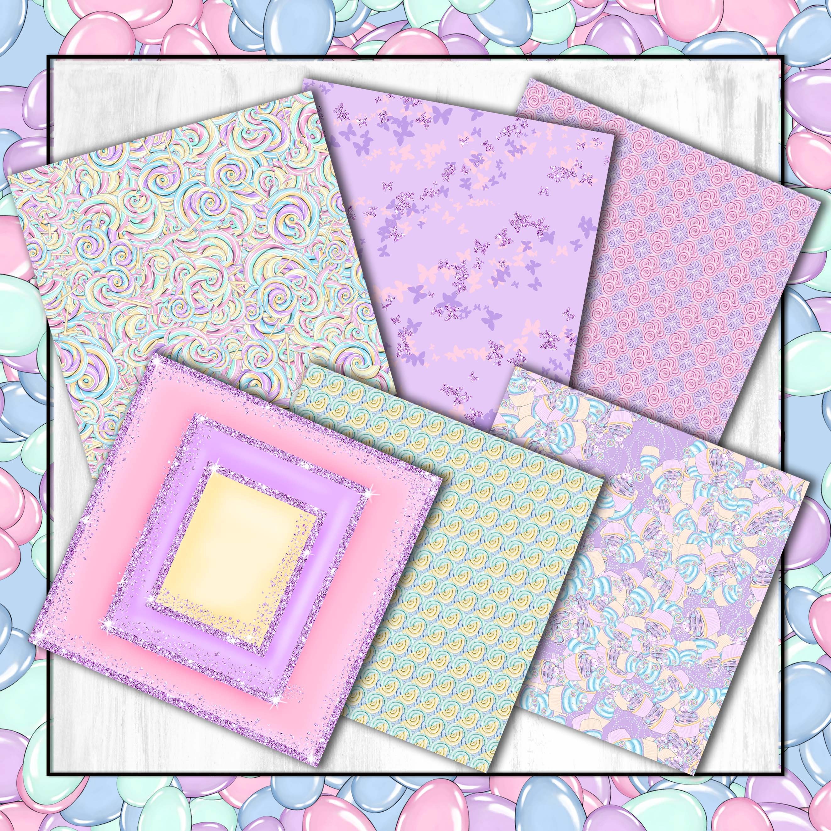 Spring Digital Paper Easter Background Spring Patterns Easter Print ...