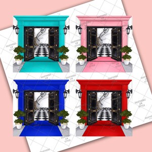 Door Scene, Front Door Scene, Front Door Illustration, Door ...