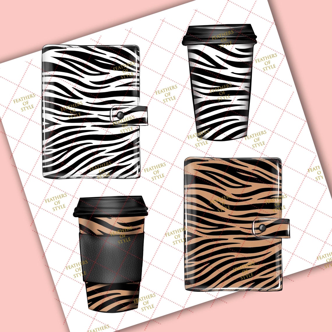 Fashion Accessories Clipart, Zebra Print Clipart, Fashion Clipart ...