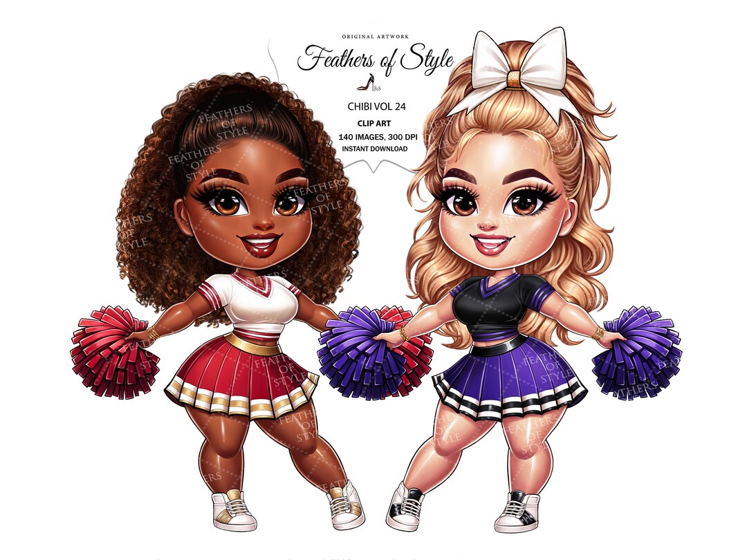 Football Chibi Doll Clipart, Sport Chibi Doll Clipart, Football Chibi ...