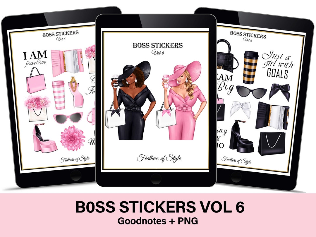 Goodnotes Stickers, Boss Babe Stickers, Boss Babe Clipart, Lady Boss ...