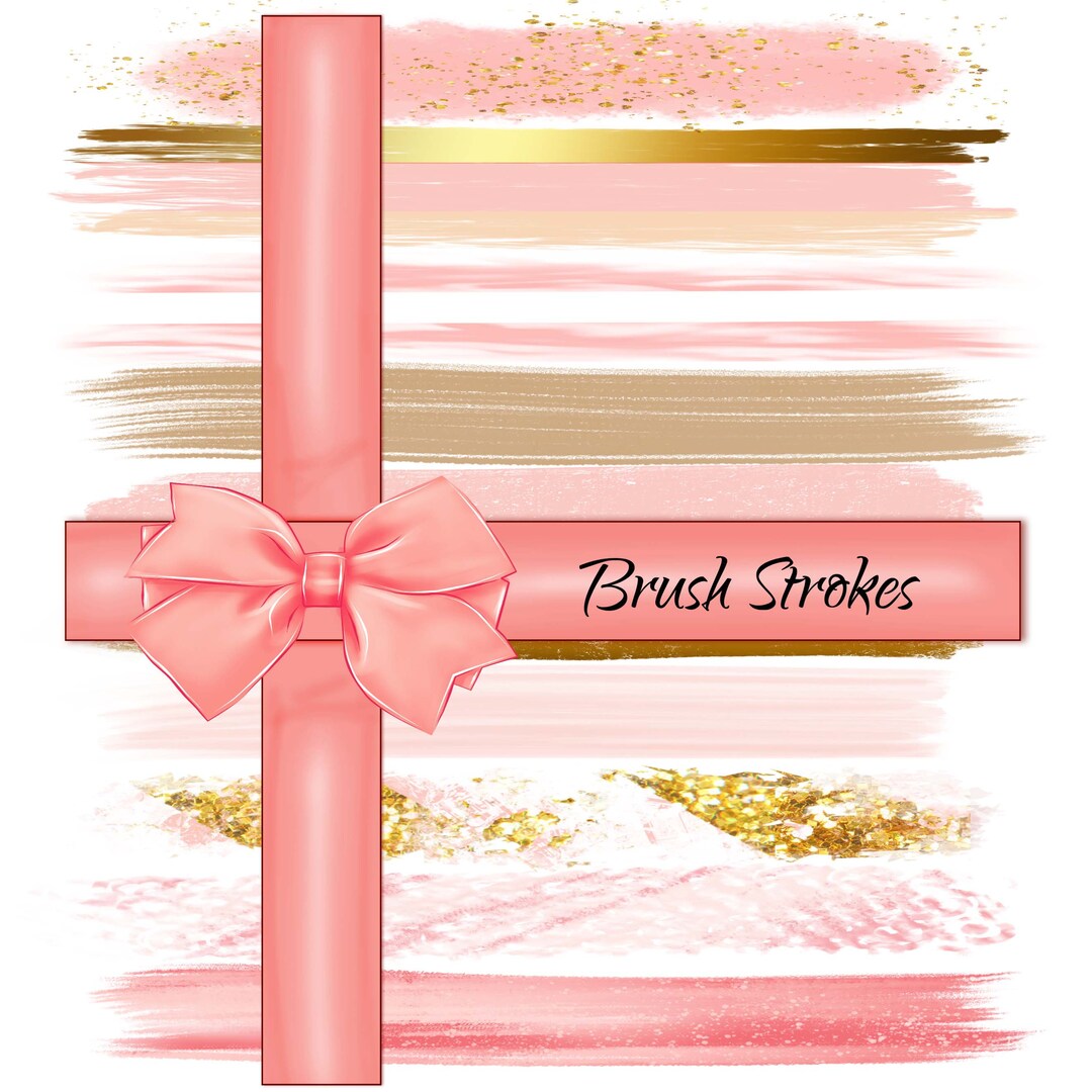 Spring Brush Strokes, Spring Paint Strokes, Rose Paint Brush, Spring ...