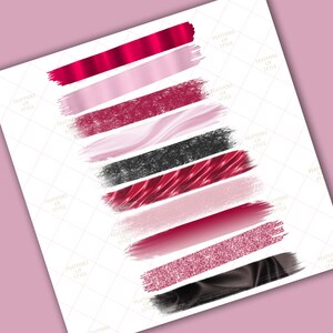 Valentine Brush Strokes, Whimsical Brush, Paint Strokes, Paint Brush ...